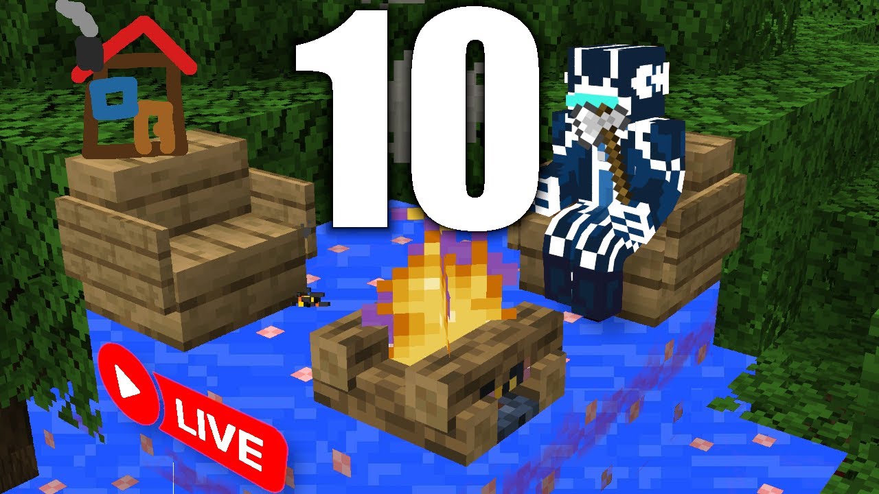 Building a Cliffside House in Minecraft Survival [Live] | ProperWorld 9 ...