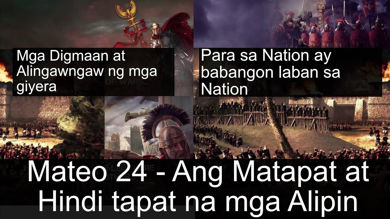 Mateo 24 - Ang Matapat at Hindi tapat na mga Alipin - Pastor Stephen ...
