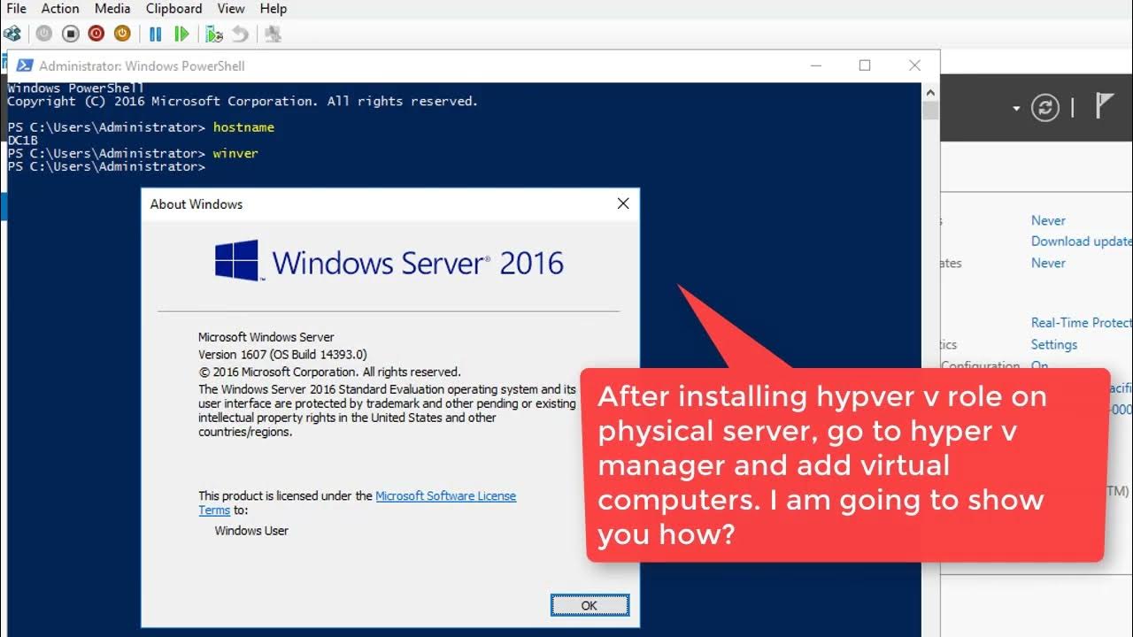 Installing and configuring Hyper v Part 4 - YouTube