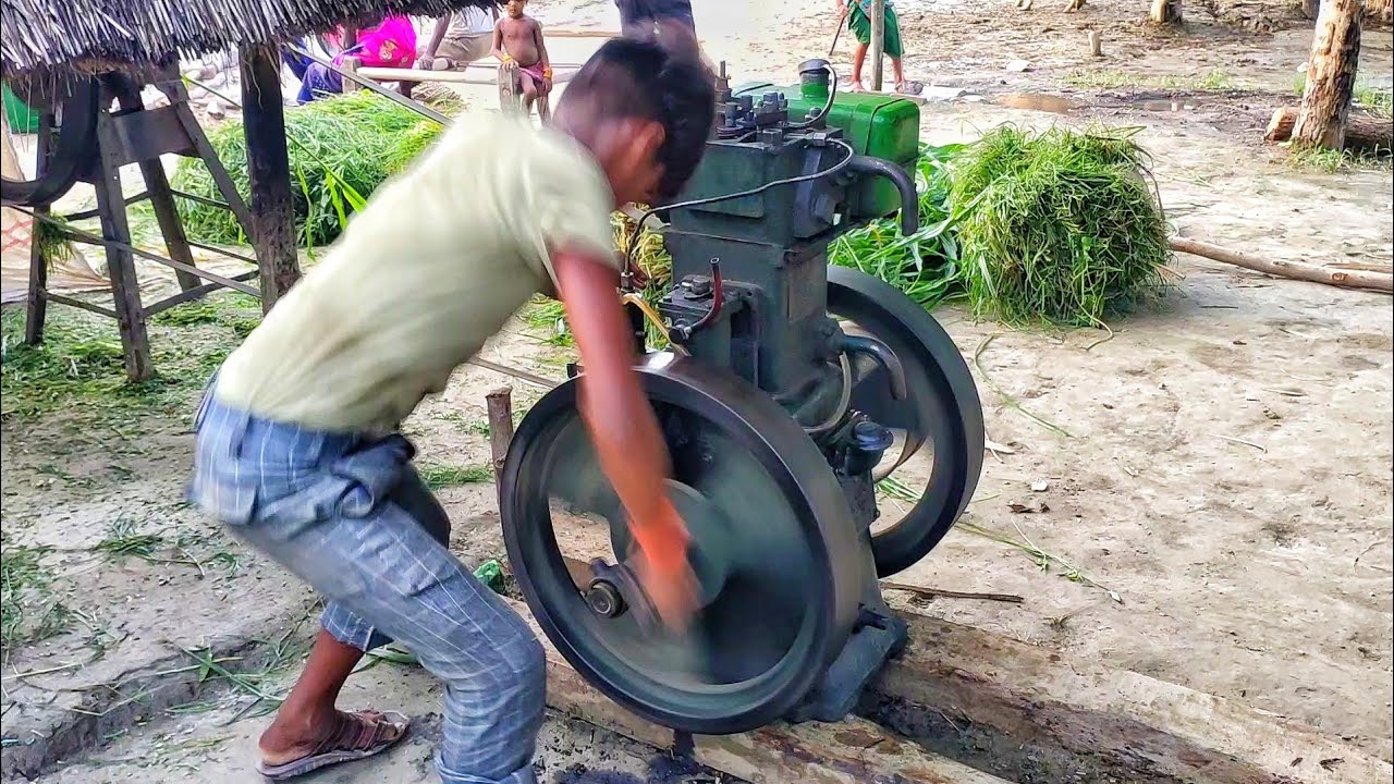 12 hp Bada Diesel engine Cutter Machine Setup | for Farmars Old Taqnick ...