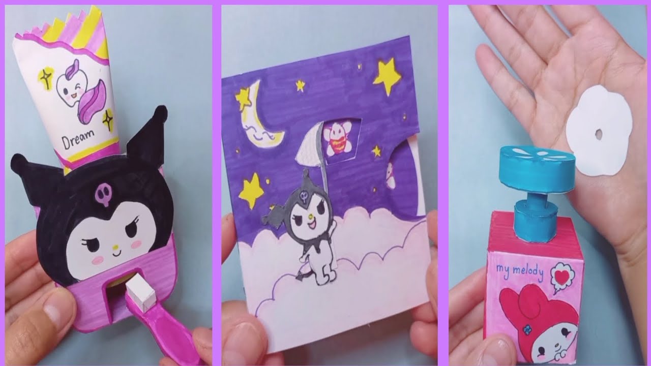 Craft paper / DIY / idea craft / diy miniature / paper - YouTube