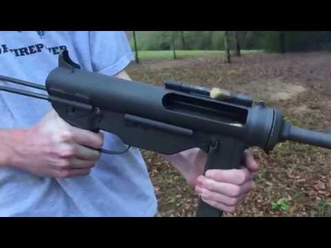 Shooting a Media Corp. M3A1 Grease Gun at 240 frames per second! - YouTube