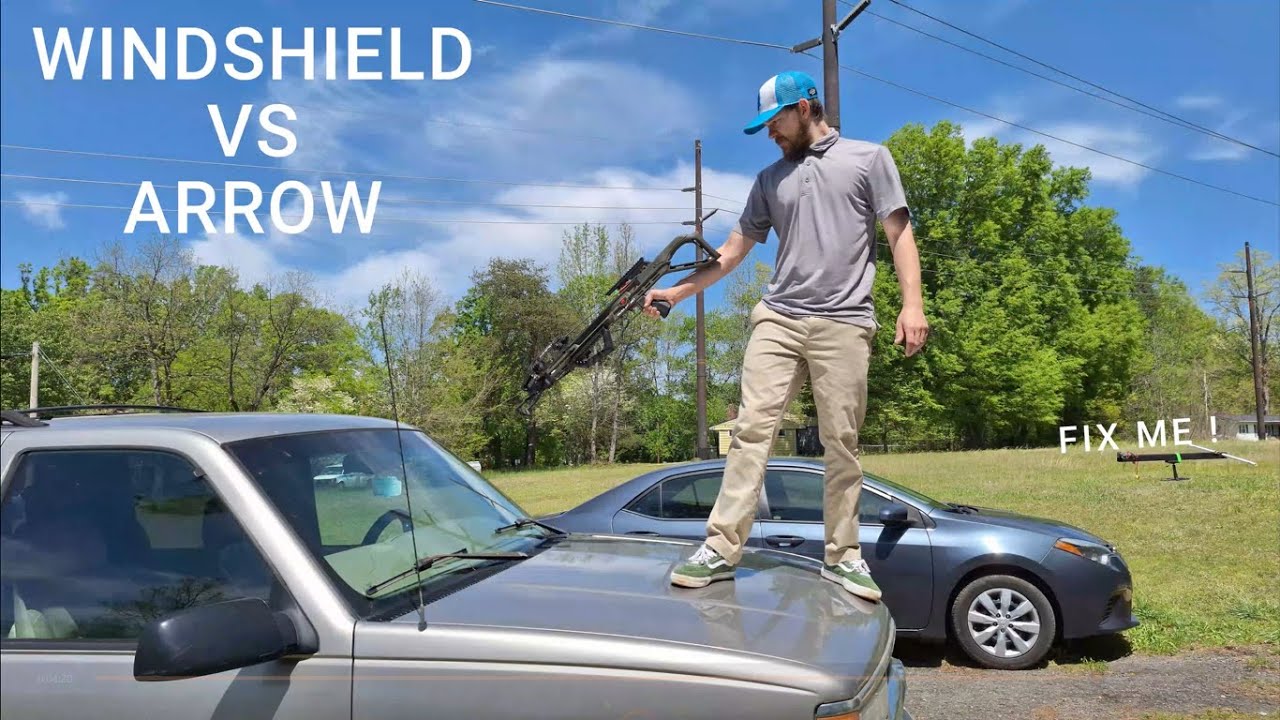 Can a windshield stop an arrow? - YouTube
