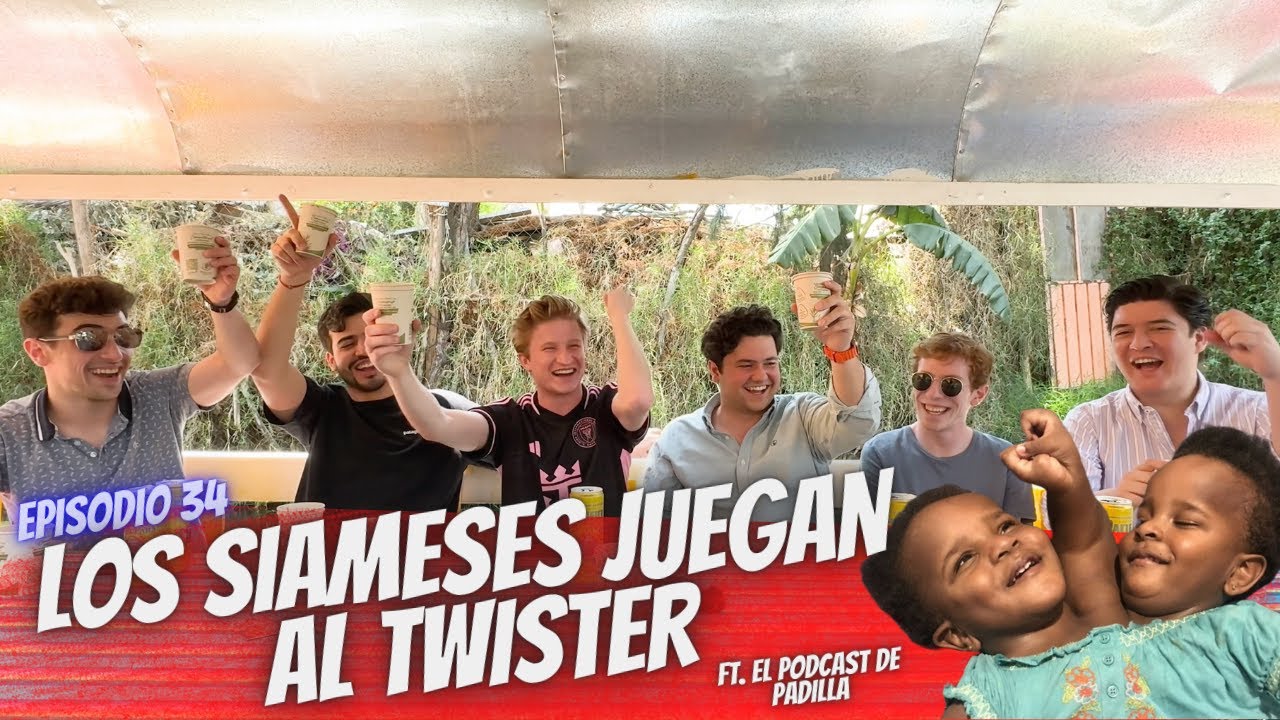 LOS SIAMESES JUEGAN AL TWISTER FT. EL PODCAST DE PADILLA - YouTube
