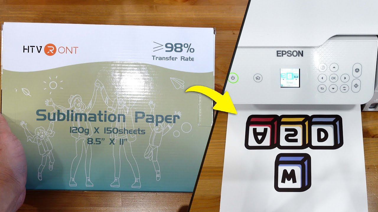 Quick Review + Print - HTVRONT Sublimation Paper - YouTube