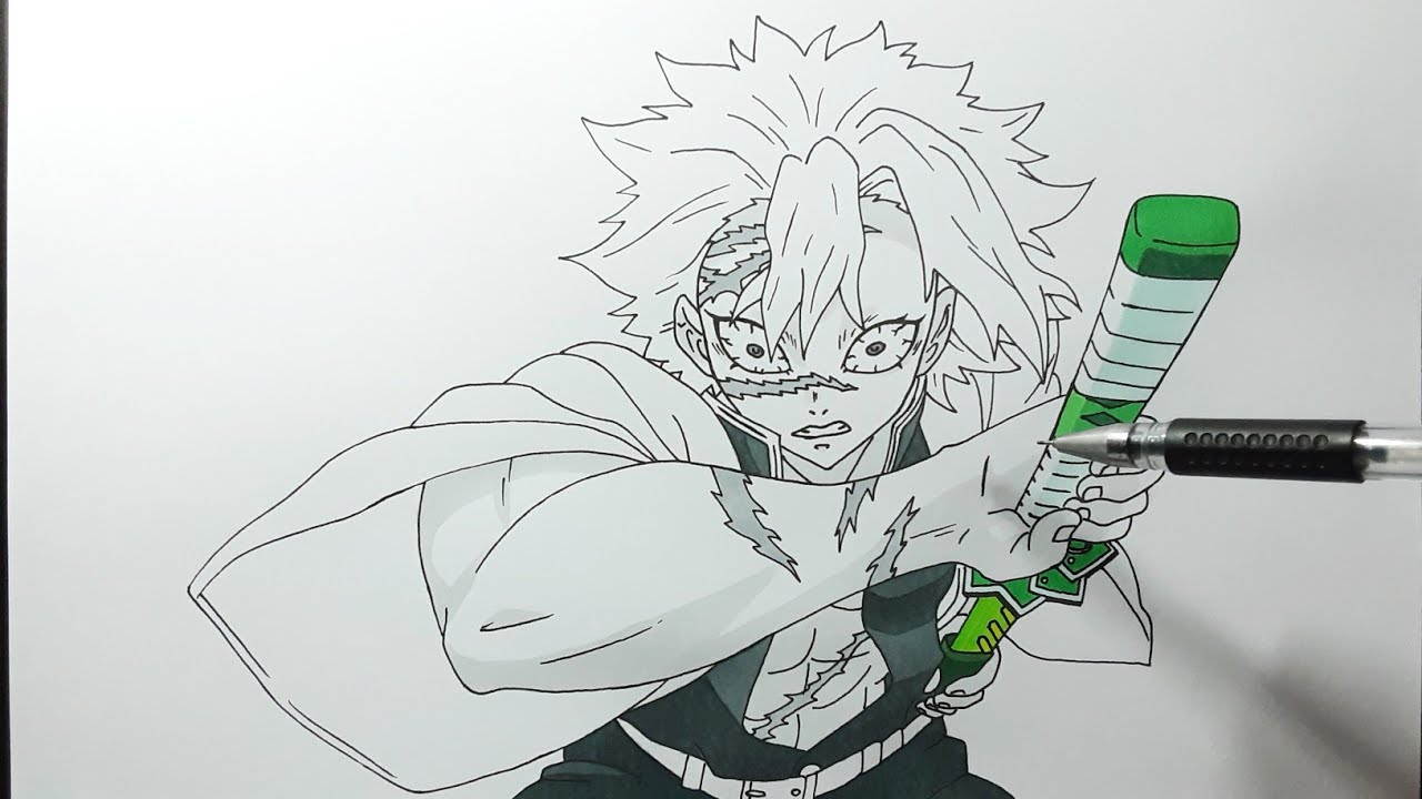 How to draw Sanemi | step by step (539) - YouTube