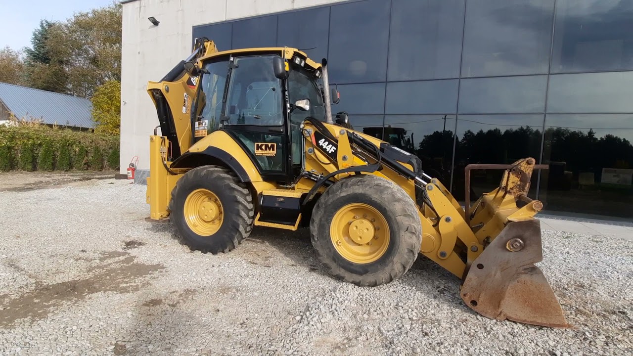 CATERPILLAR 444F KOPARKO-ŁADOWARKA KM MASZYNY BUDOWLANE MIŁOCHOWICE 56 ...