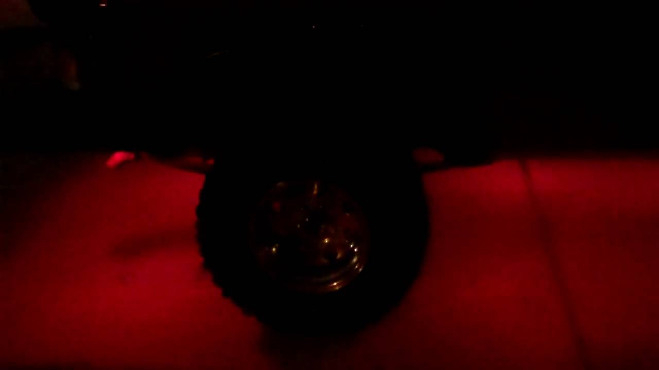 Jeep XJ 10 Red LED Rock Crawling Lights - YouTube