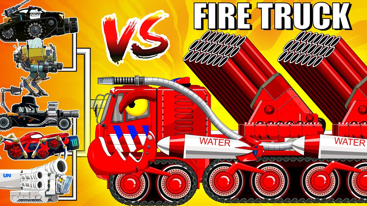 RED CODE : Fire Truck Upgarde Is Coming | Arena Tank Cartoon - YouTube