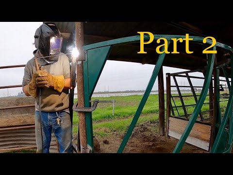 Building a Fence Line Round Bale Feeder Part 2- It’s Done! - YouTube