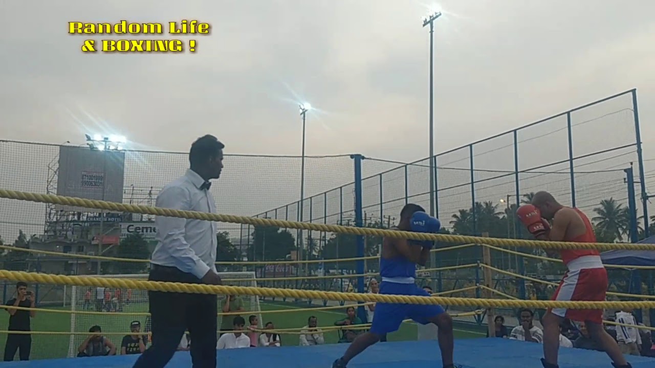 #AmateurBoxing Indian Boxing Adil in red vs Ruvin in blue #Boxing # ...