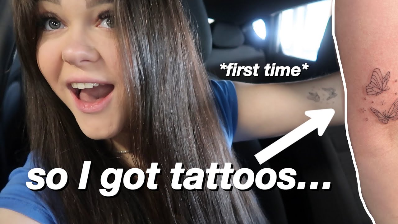 GETTING MY FIRST TATTOOS! (VLOG) - YouTube