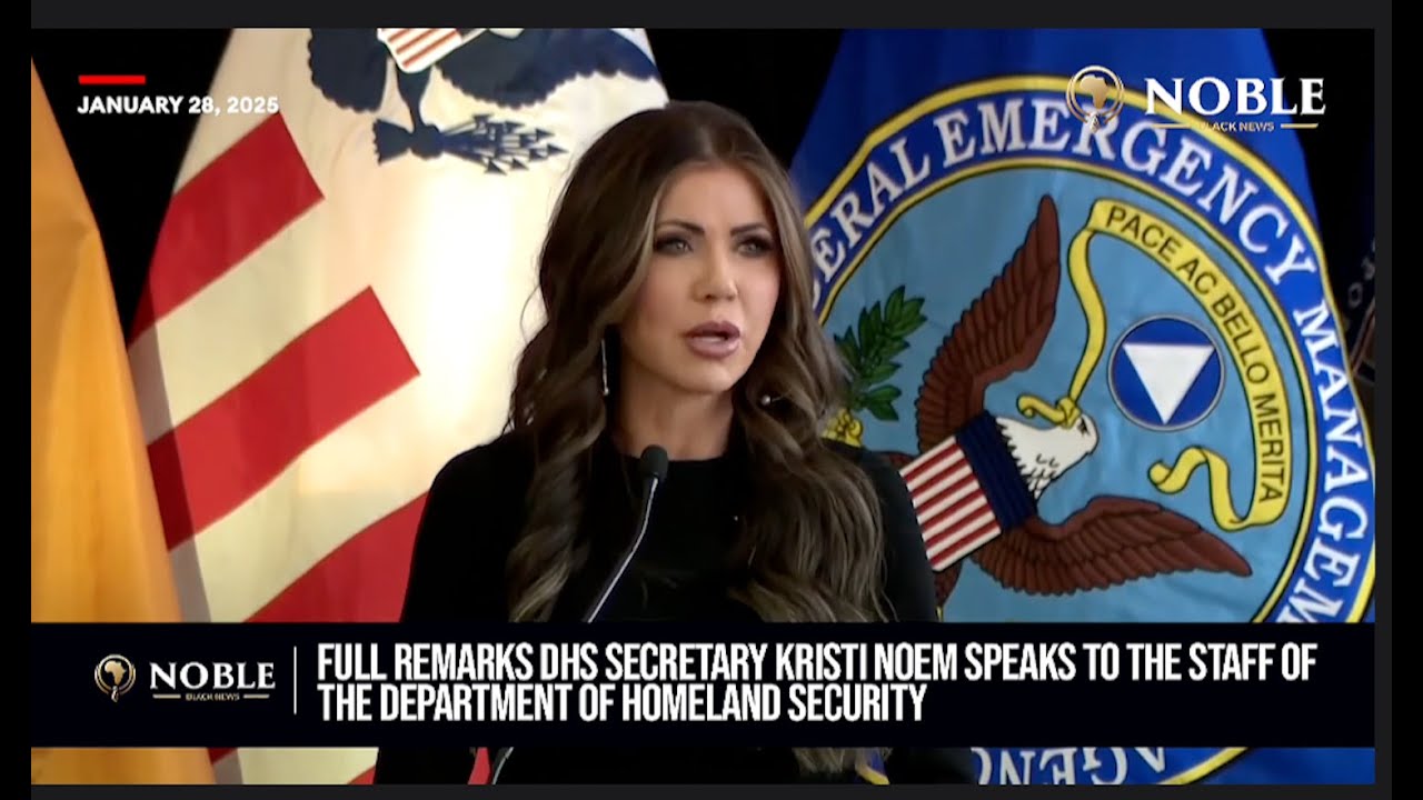 "BREAKING: DHS Secretary Kristi Noem Delivers Full Homeland Security ...