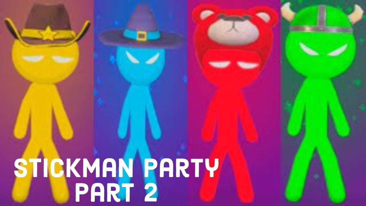 So much fun! The most awesome Stickman Party Gameplay Walkthrough ...