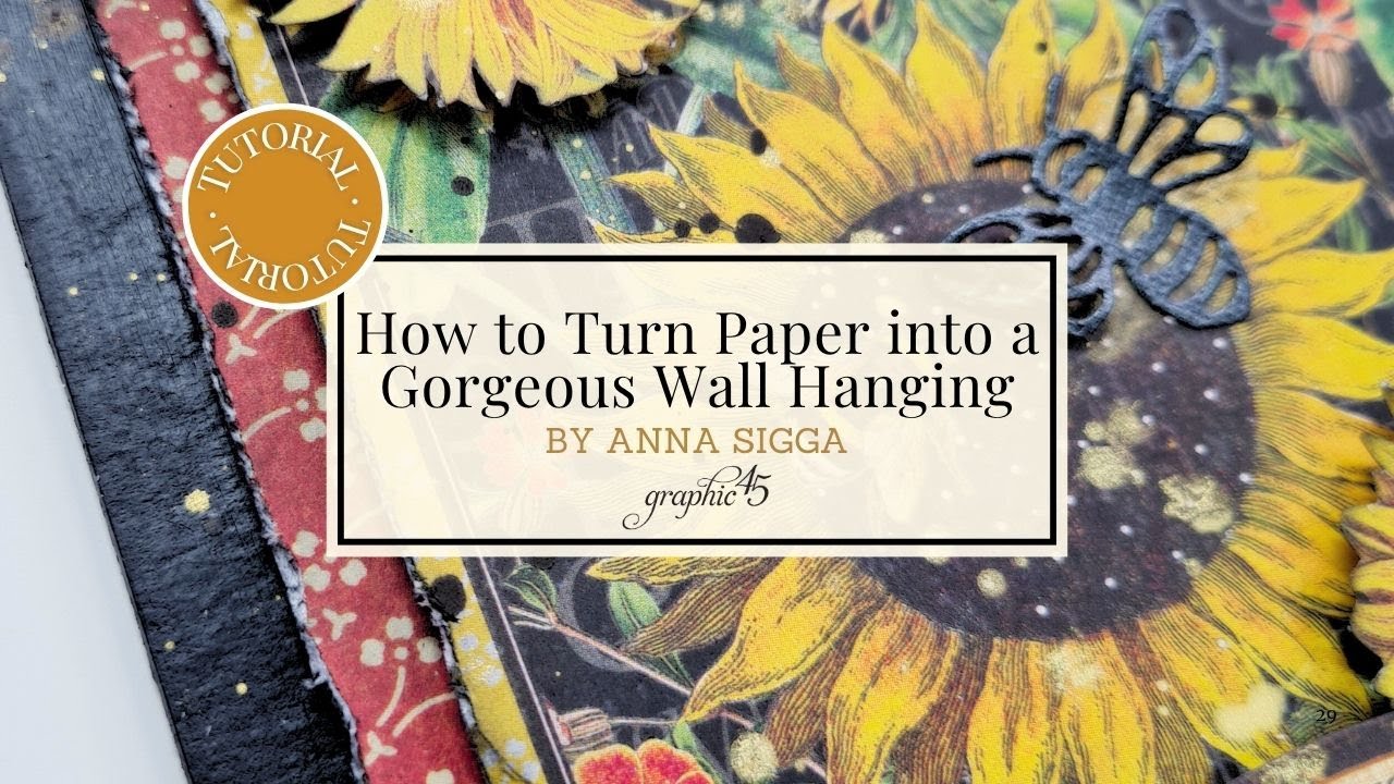 How to Turn Paper into a Gorgeous Wall Hanging - YouTube