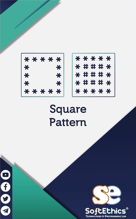 Square pattern program - Learn and code square pattern in less than a minute #shorts # ...