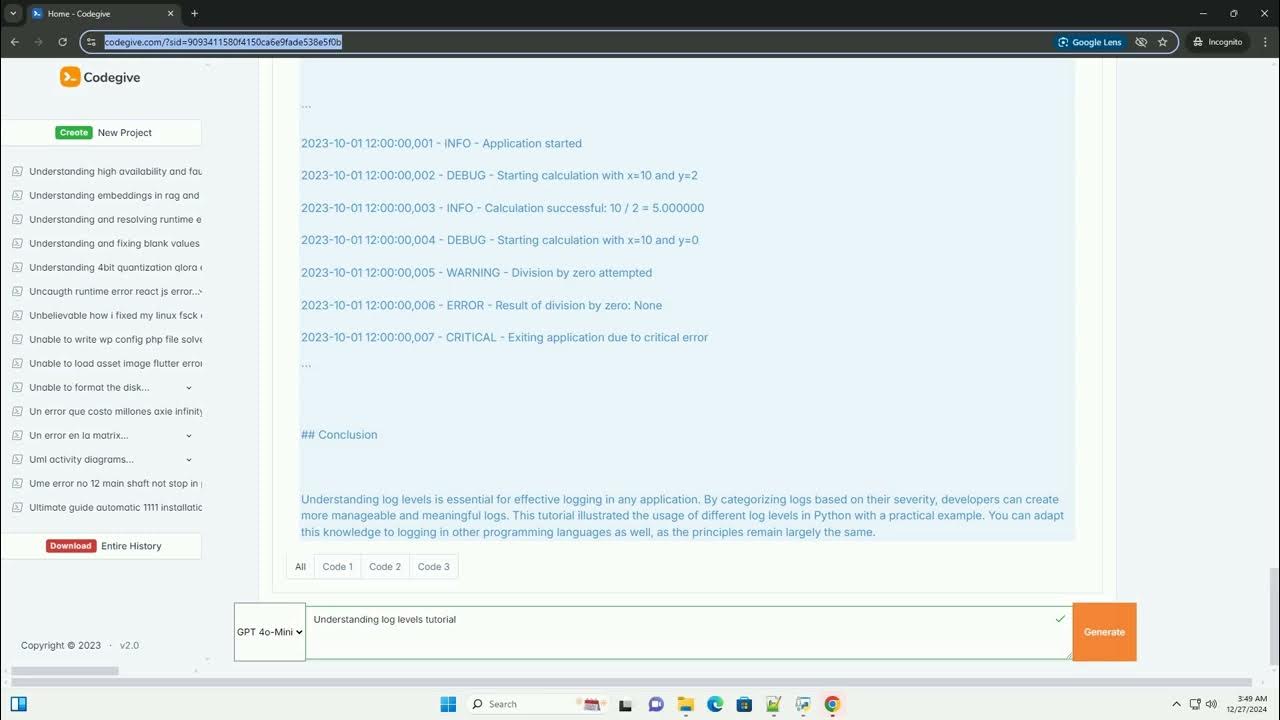understanding log levels tutorial - YouTube