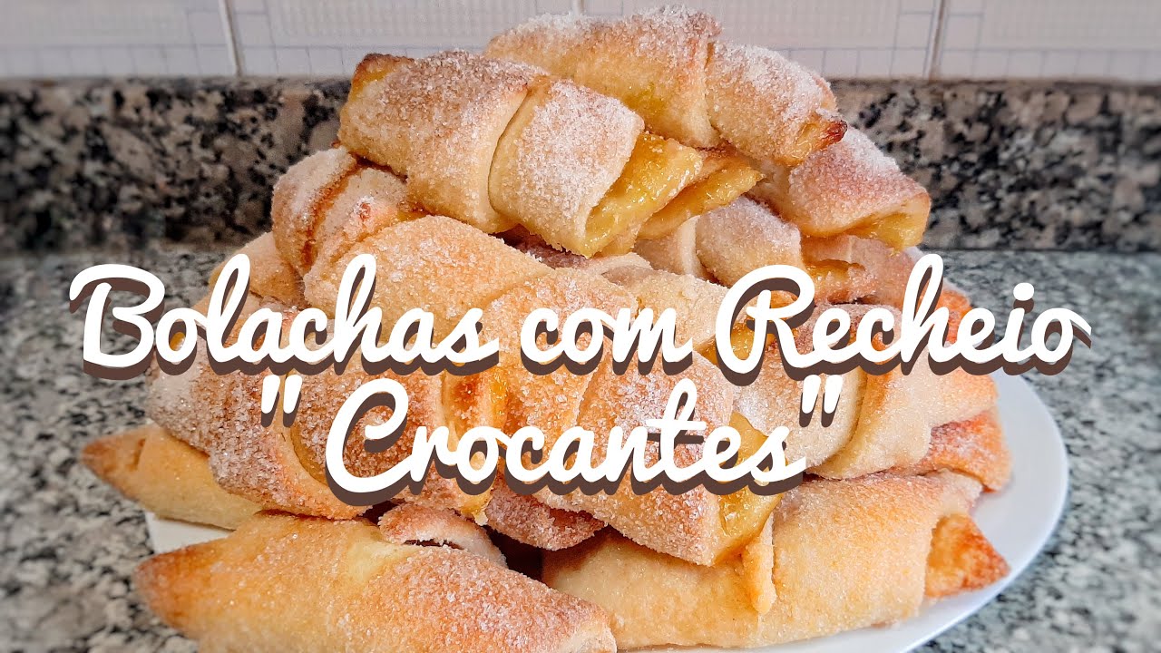 BOLACHAS COM RECHEIO "CROCANTES" - rápido, simples, delicioso... # ...