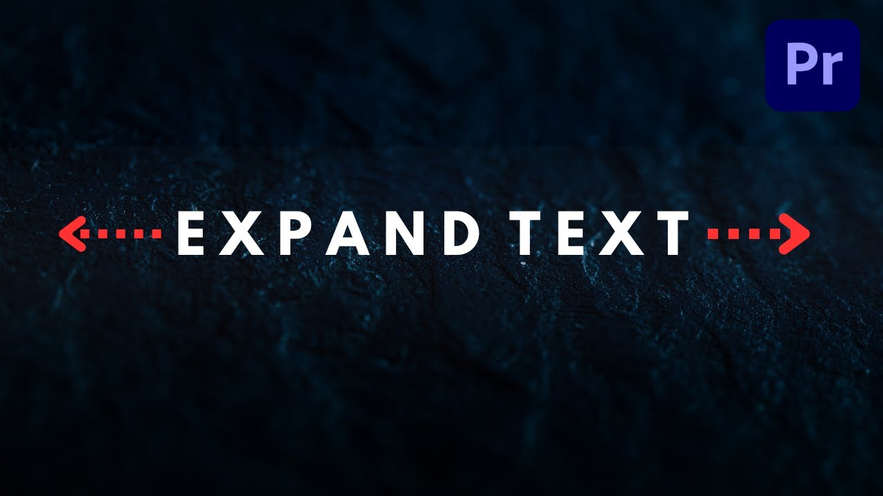 Cara Membuat Text Expand Effect di Adobe Premiere Pro - YouTube
