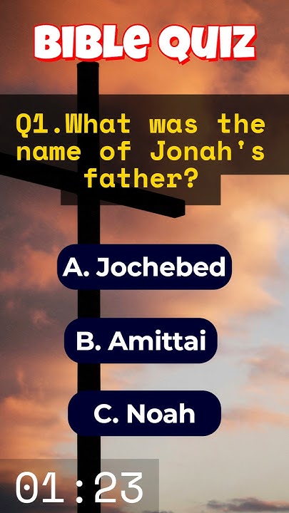 Bible quiz from Chapter Jonah | can u answer all the questions? Day 3 # ...