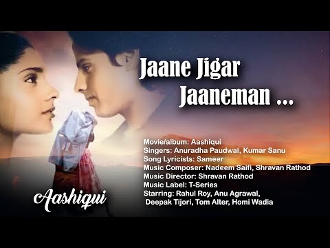 Jaane Jigar Jaaneman Song with Lyrics - (Movie - Aashiqui)