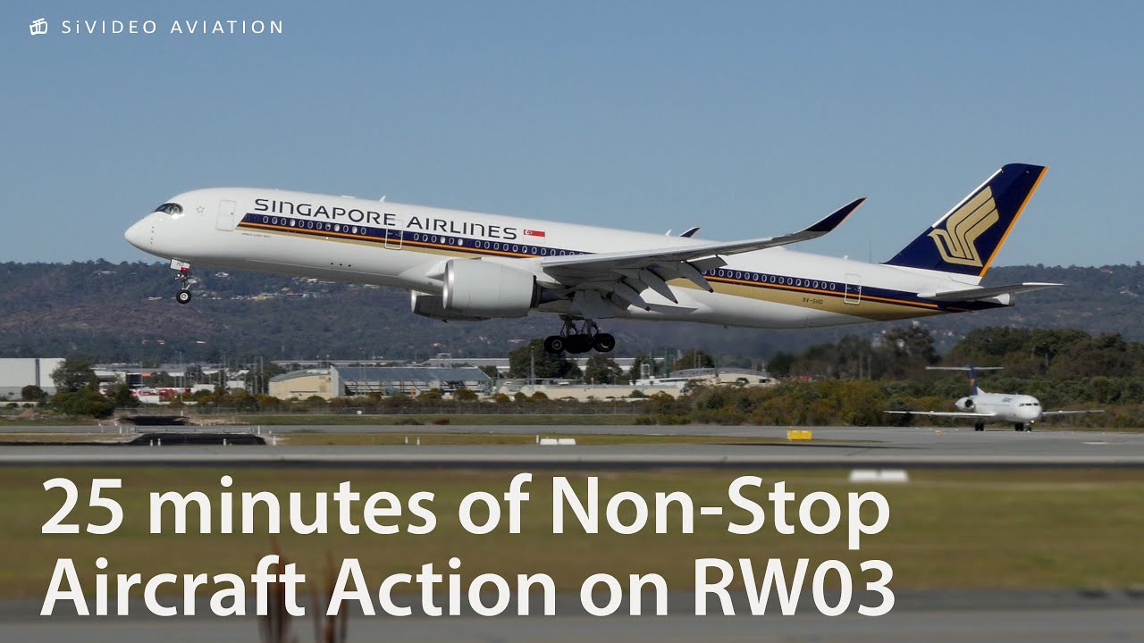 25 minutes of Non-Stop aircraft action on RW03 at Perth Airport. - YouTube