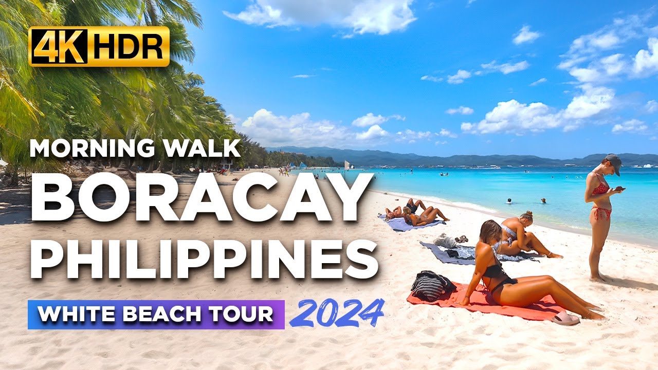 Full Tour of BORACAY ISLAND Philippines 2024 | Morning WALK at the ...
