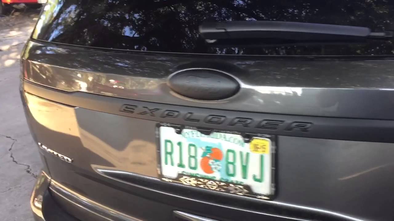 Blacked out 2015 Ford Explorer Halo lights - YouTube