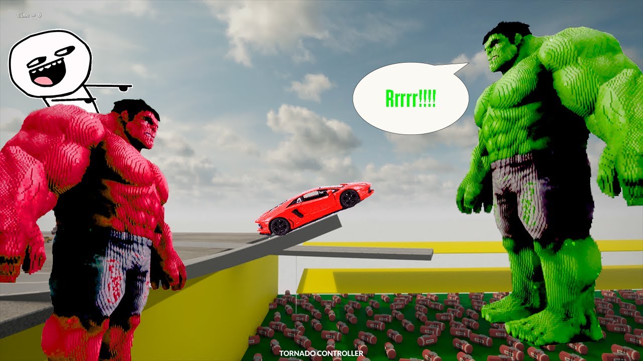 Cars vs Hulk | TEARDOWN: Which is STRONGER? - YouTube