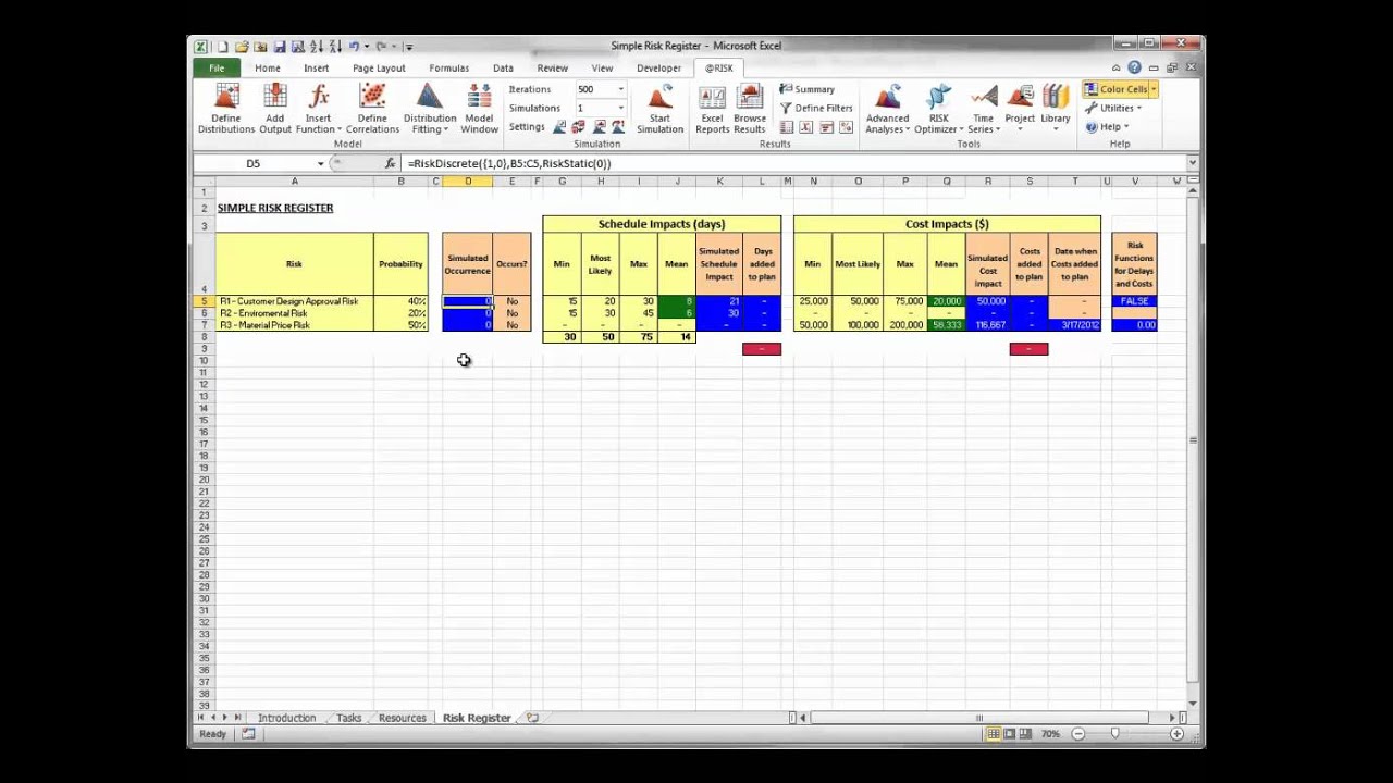 @RISK Guided Tour - Parameter Entry Table - YouTube