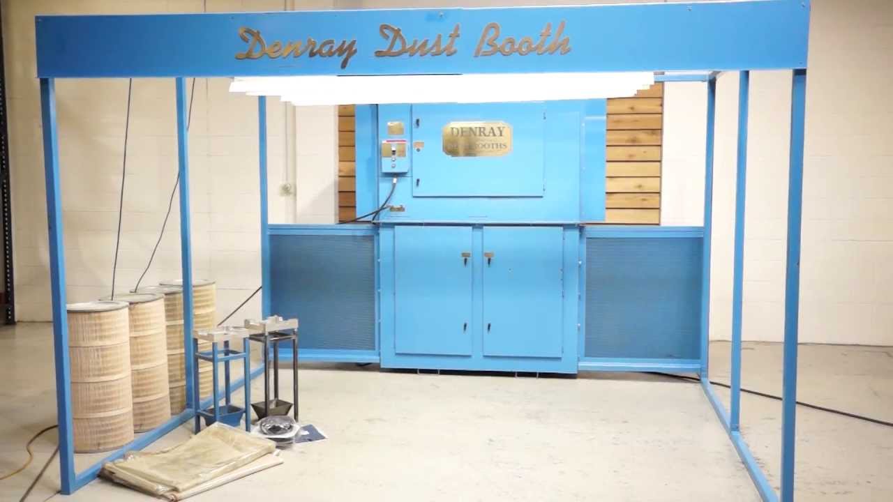 2005 DENRAY DUST BOOTH 7.5HP 10,200 CFM W/ENCLOSURE - YouTube