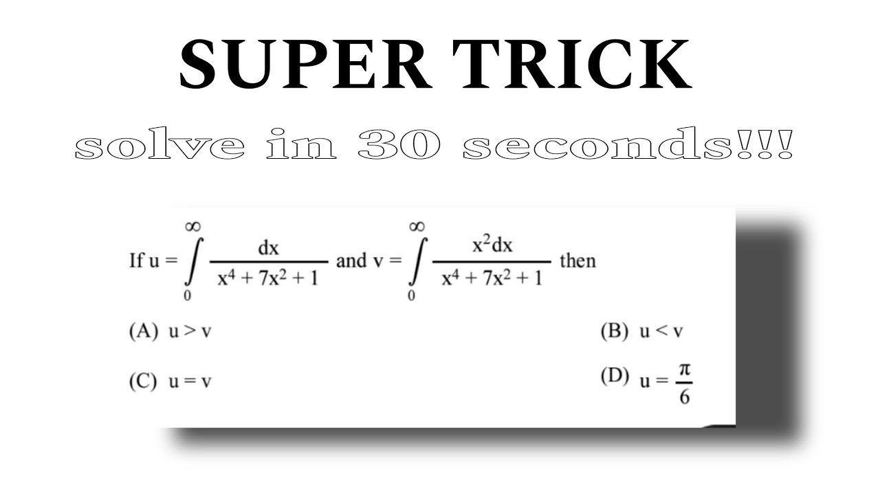 CALCULUS HACK JEE ADVANCED 2025/2026 #TRICK WAY - YouTube