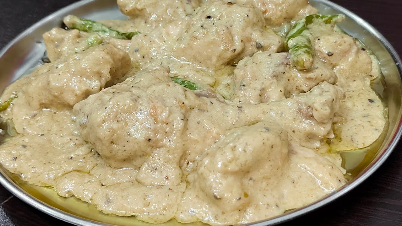 Chicken White Korma Recipe | Chicken White Korma Banane Ka Tarika ...