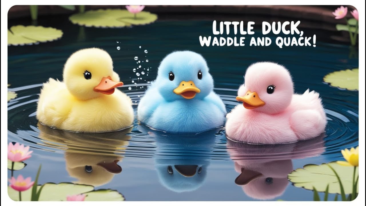 Little Duck, Waddle and Quack | Duck Song | Nursery Rhymes | Kids Song ...