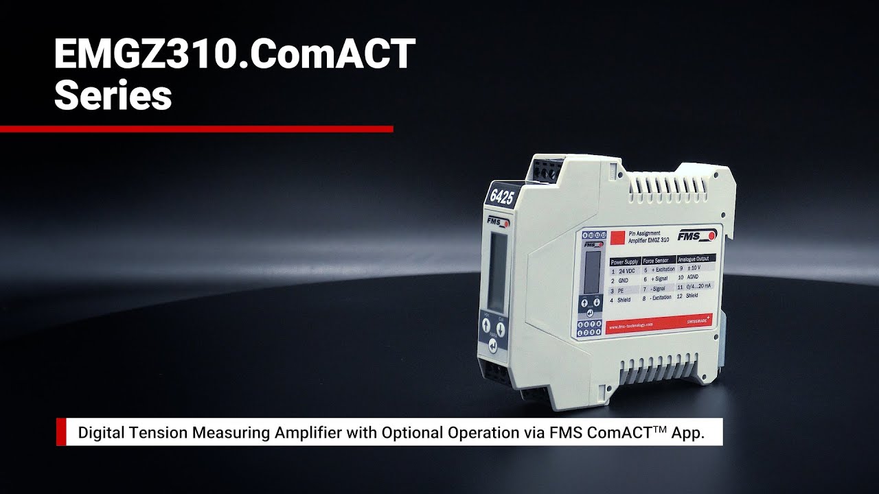 Digital tension measuring amplifier with optional operation via FMS-comACT app. - YouTube