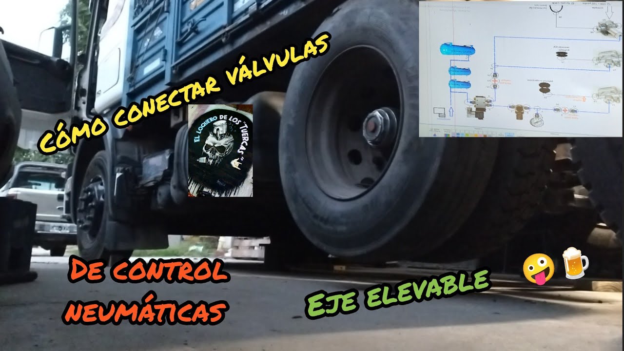 cómo conectar válvulas para eje elevable - YouTube