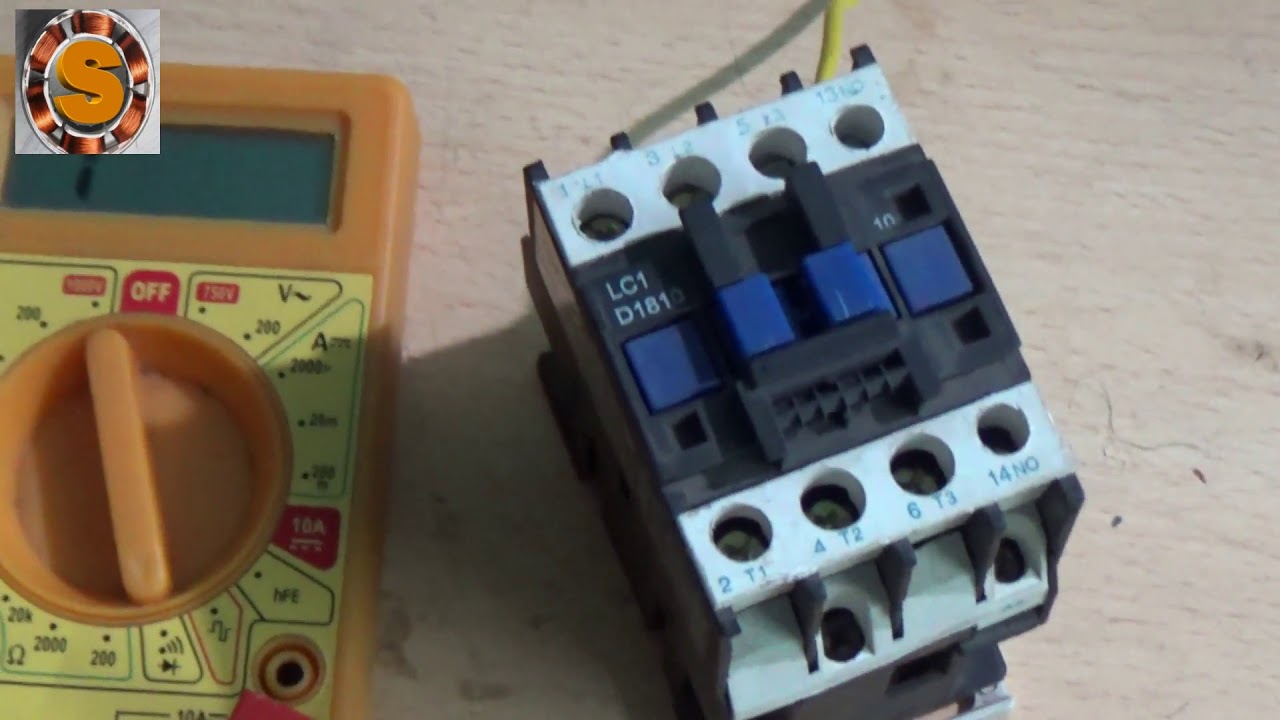 Automatic star delta starter contactor construction - YouTube