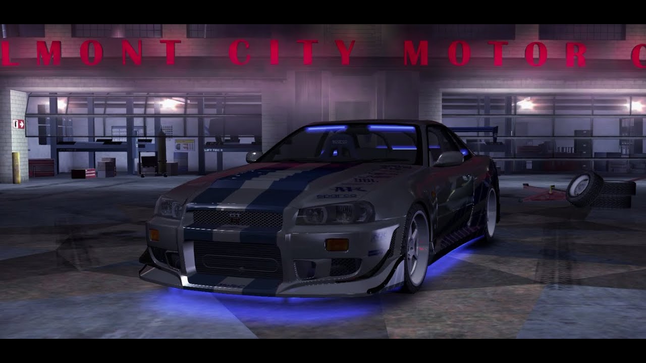 Paul Walker 2F2F Nissan Skyline R34 GTR Customization - Need for Speed ...