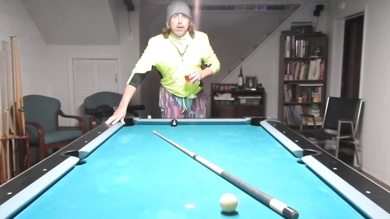 Billiards shot - 105 degree cut - YouTube