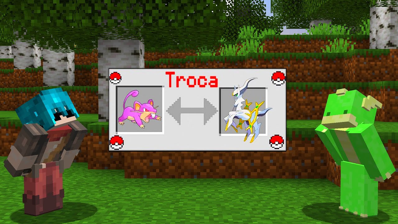 TROCA MISTERIOSA NO MINECRAFT PIXELMON - YouTube
