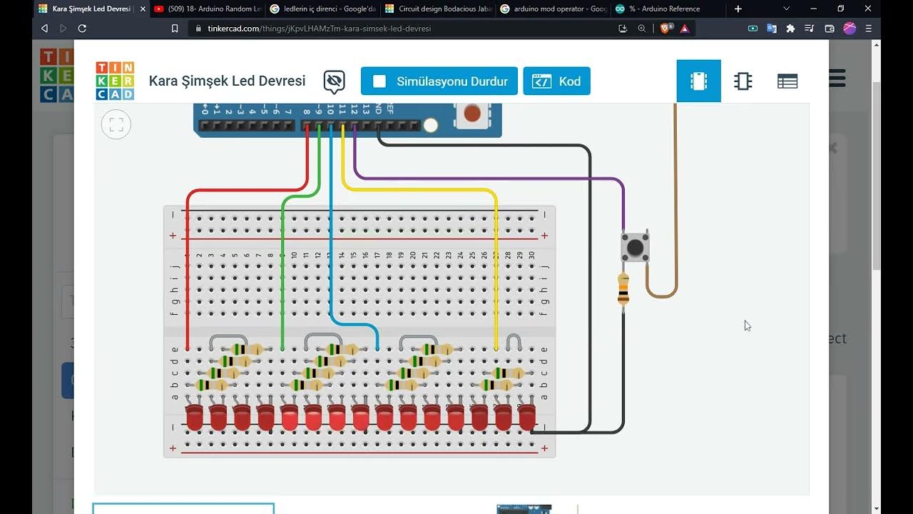 Ardunio Kara Şimşek Devresi - YouTube