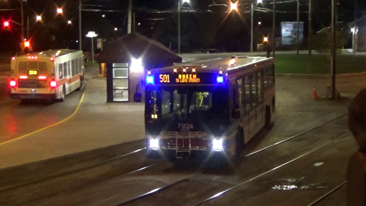 TTC Buses on the 501 Queen Line - YouTube