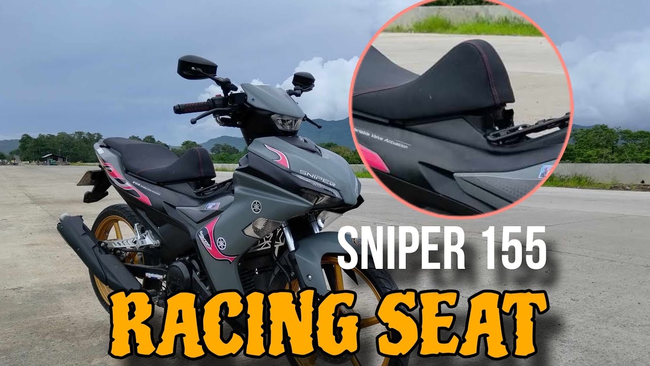 RACING SEAT INSTALLED FOR SNIPER 155 - YouTube