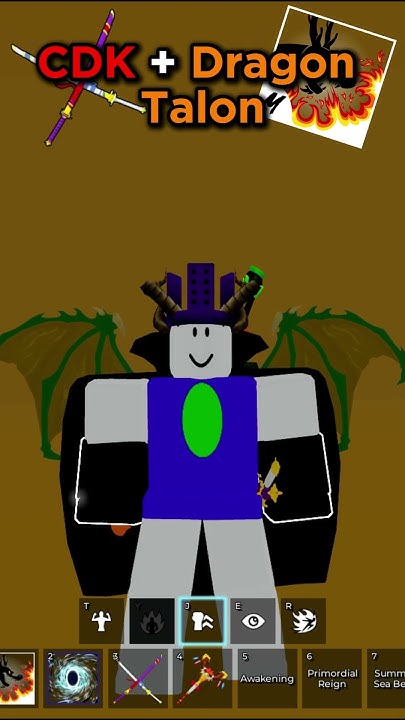 Dragon Talon + CDK combo🤫 | #roblox #bloxfruits #bloxfruitscombo #dragontalon #cdk # ...