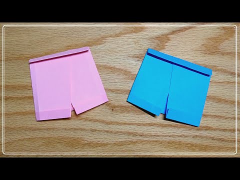 HOW TO: PAPER SHORTS | ORIGAMI PANTS