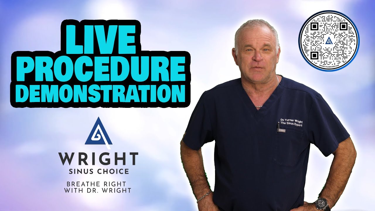 Dr Turner Wright LIVE BALLOON SINUPLASTY - YouTube