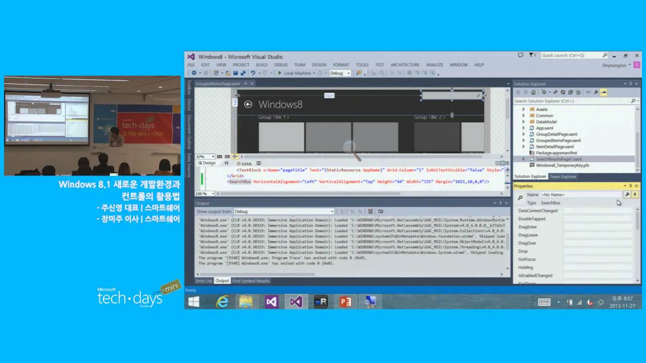 2. Windows 8.1 새로운 개발환경과 컨트롤의 활용법 - Techdays mini 앱개발 세미나 시리즈 1회 - YouTube