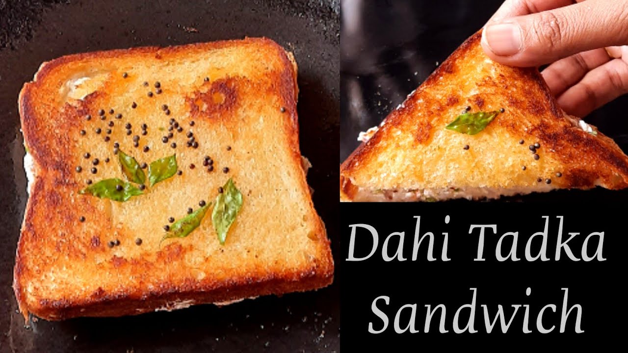 Dahi Tadka Sandwich।Curd Sandwich।How to make Curd Sandwich।# ...
