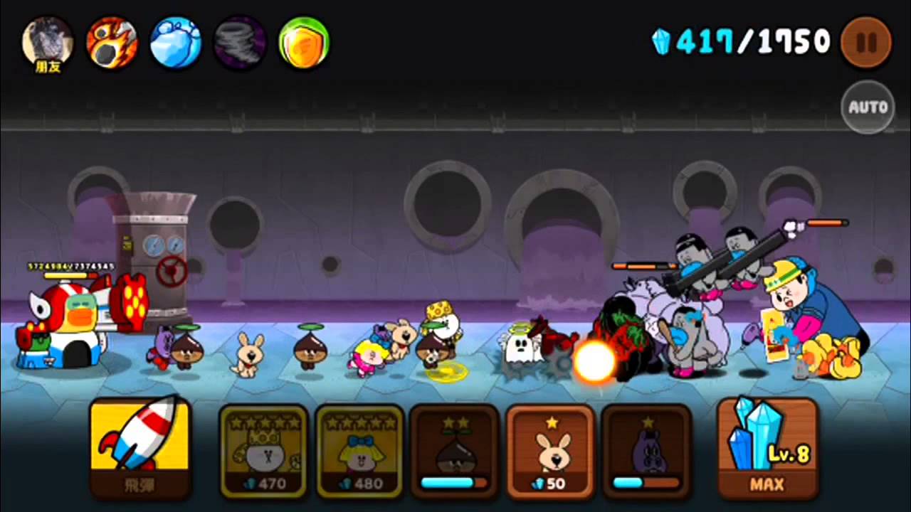 LINE Rangers 156 真。平民攻略之保全模式 all farmable free rangers in BOSS mode (10 ...