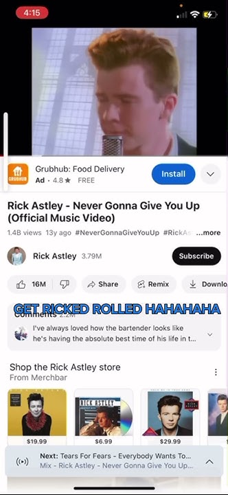 Use this technique to Rick roll your friends you can edit it to make it more good and like and ...